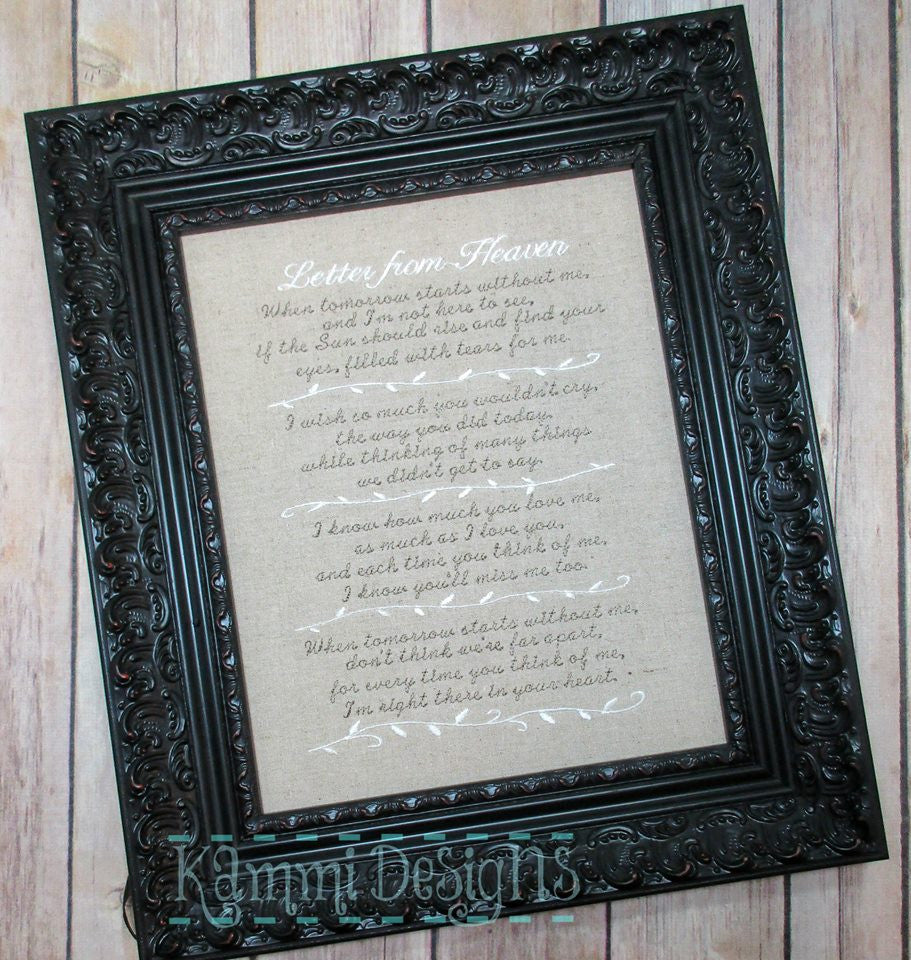 AGD 2004 Letters from Heaven | Amazin Grace Designs